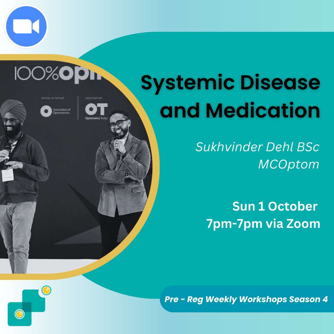WOW: Systemic Disease & Medication [Sun 8 Oct] [7-8pm] - Out Of The Box ...